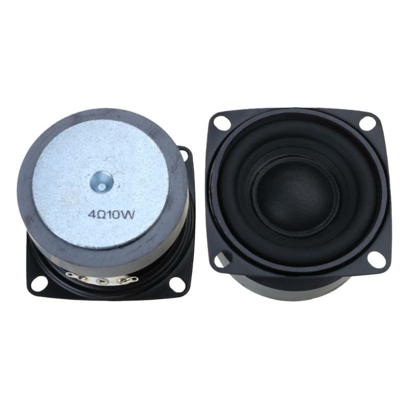 Динамик 2 дюйма, 4 Ом, 10 Вт для домашнего кинотеатра, черная блестящая шляпа