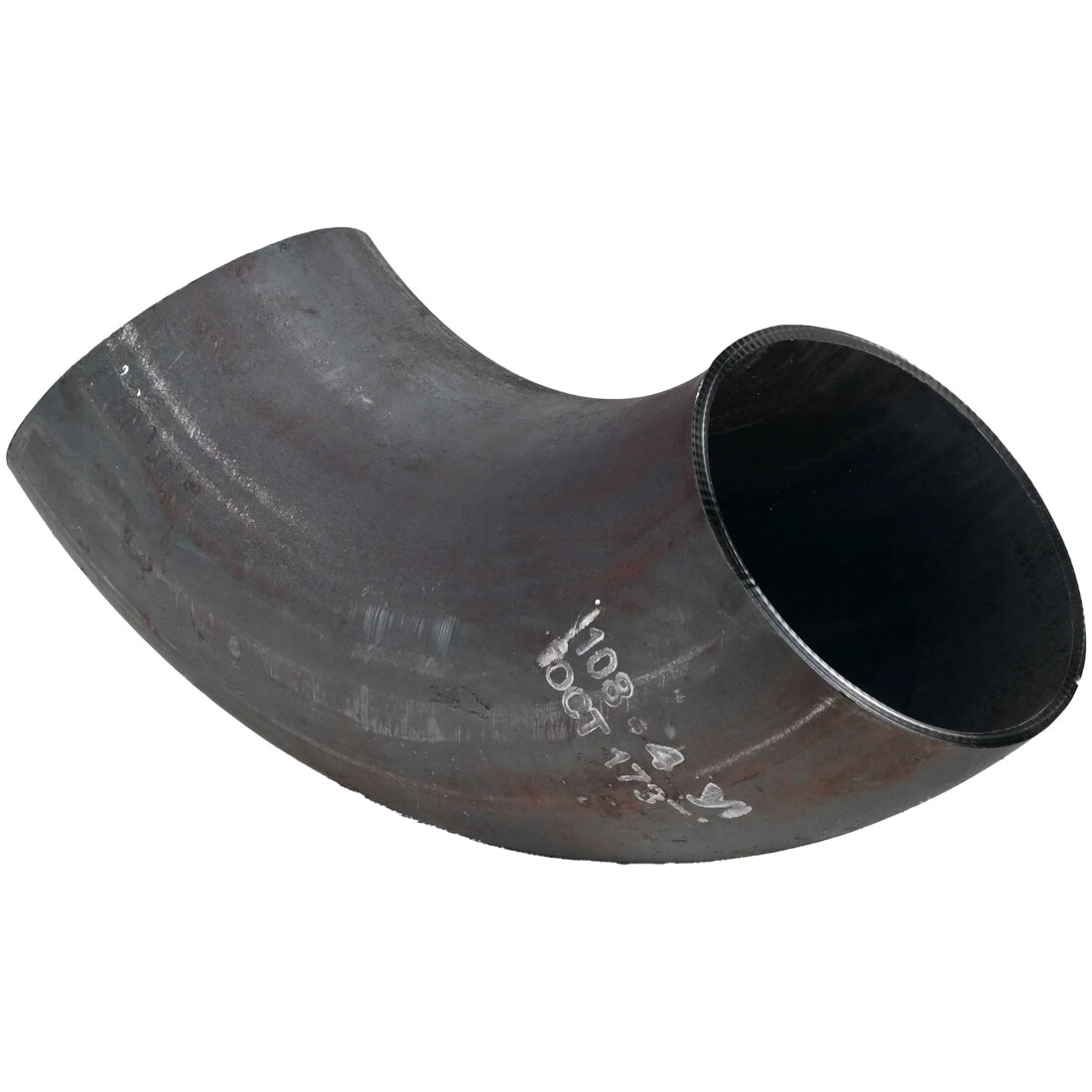 Отвод бесшовный крутоизогнутый 90° DN.ru Ст20 Св/Св 3" Ду80 Ру63 ГОСТ 17375-2001 исполнение 2, наружный диаметр - 89мм, толщина стенки - 3.5мм, корпус - сталь 20, присоединение - под приварку (опрессовано)