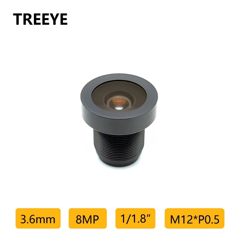 HD 4K 8MP объектив 3,6 мм, 8,0-мегапиксельный объектив M12, 1/1,8 дюйма, для камер видеонаблюдения, сканирования лиц, спортивных видеокамер, дронов, запасные части и аксессуары