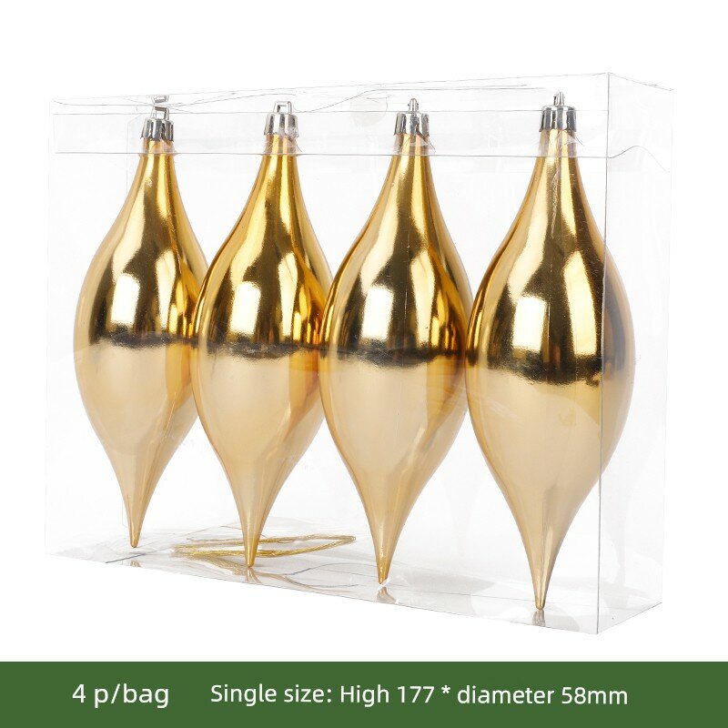 Искусственный цветок «Капля» от Jinghua, рождественский шар, подвеска необычной формы, украшение для елки, декор для