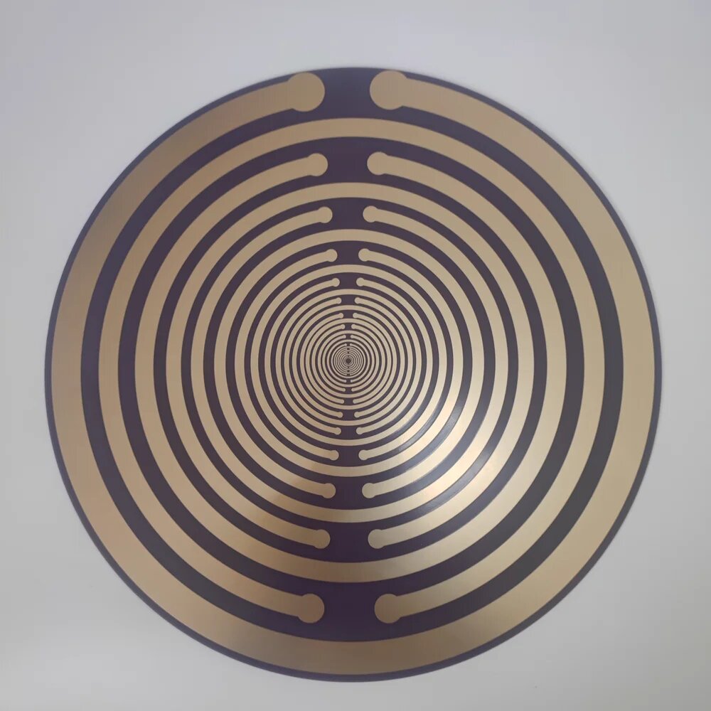 Двусторонний поляризационный диск 12 дюймов ornamenP 33cm 26 circles