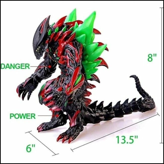 Фигурка из серии Dinosaur Series, герои аниме и манги, пластик, высота 21 см, коллекционная модель для детей от 8 лет — фото 1