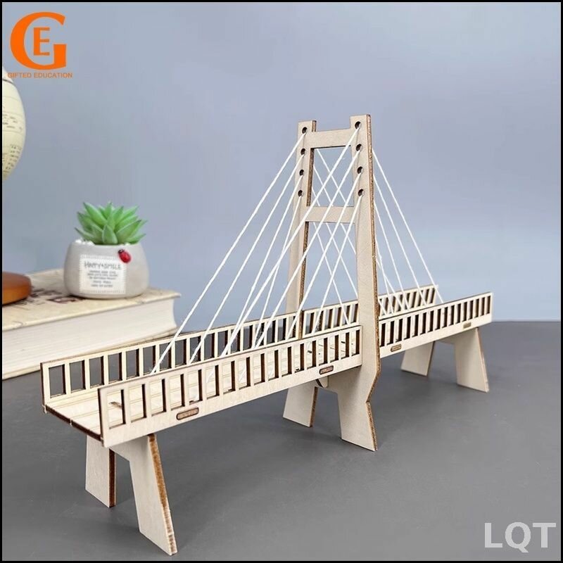 DIY Вантовый Мост, Набор Для Сборки, Детский Научный Эксперимент, Образовательные Конструкторы