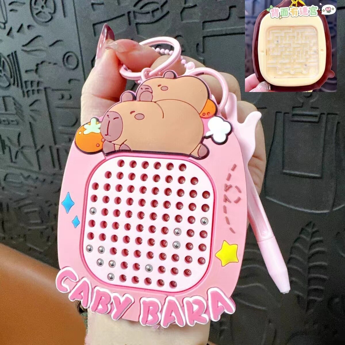 Креативный мультяшный магнитный стальной шарик для рисования, подвеска для рюкзака, антистресс, магнитная доска для рисования, лабиринт, оптовая продажа