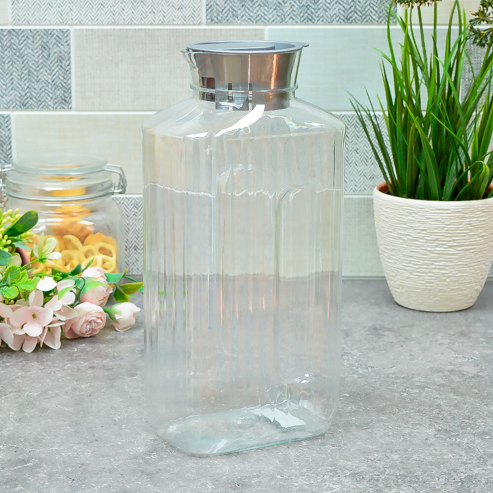 Кувшин 2л для холодных напитков "Trend" (серый металлик)