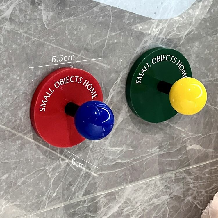 Настенный крючок для ванной с милым дизайном, без сверления, водонепроницаемый, с клейкой основой, для хранения резинок для волос в туалете