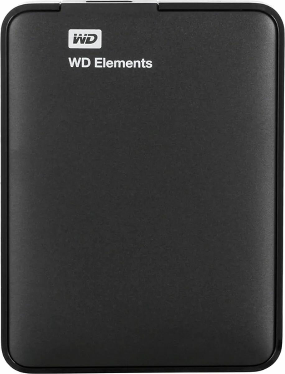 Western Digital 2 ТБ Внешний жесткий диск Elements Portable (WDBU6Y0020BBK-WESN), Пластик, черный графит