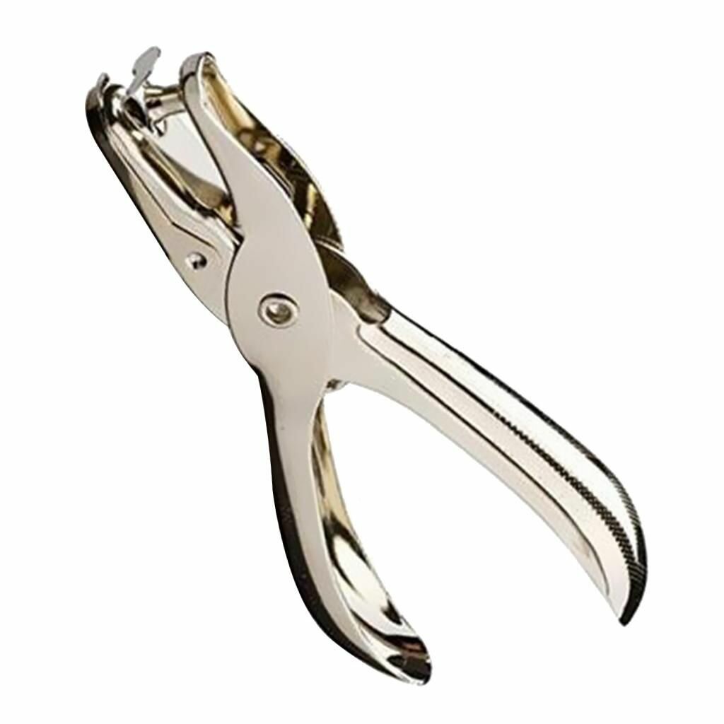 Металлический дырокол на 8 листов, ручной, для одиночных отверстий диаметром 3 мм, для школы и офиса