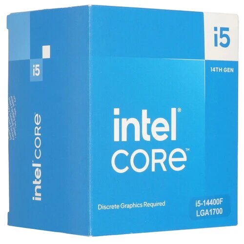 BX8071514400F / Процессор Intel Core i5-14400F BOX (LGA 1700, 6P x 2.5 ГГц, 4E x 1.8 ГГц, L2 - 9.5 М