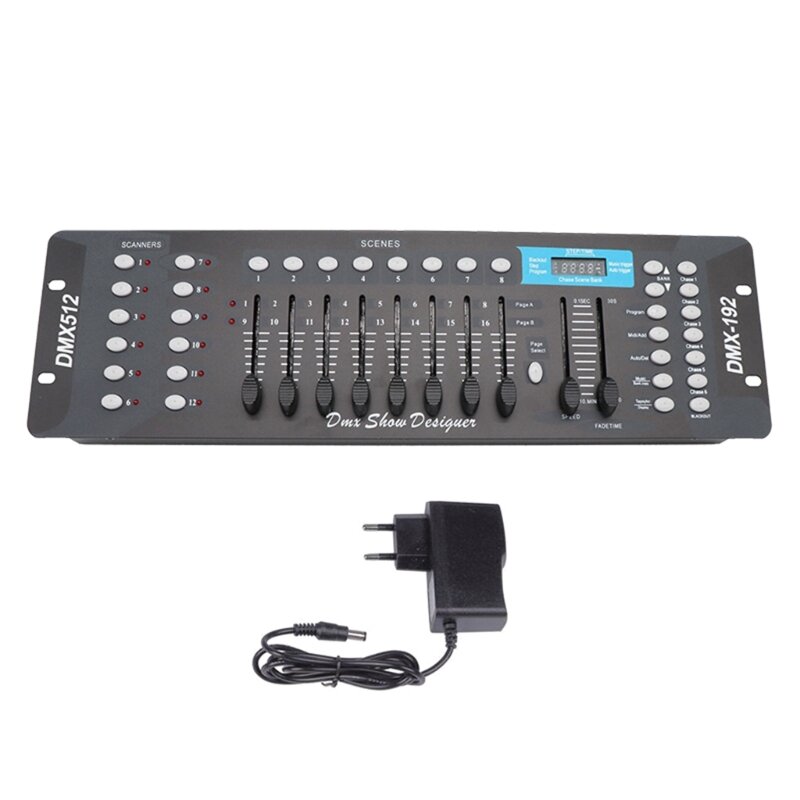 Контроллер DMXs, 192-Канальный Контроллер DMX512 Консолей 240 Сцен для Мини-контроллера DMXs DMXs Light Desk Party