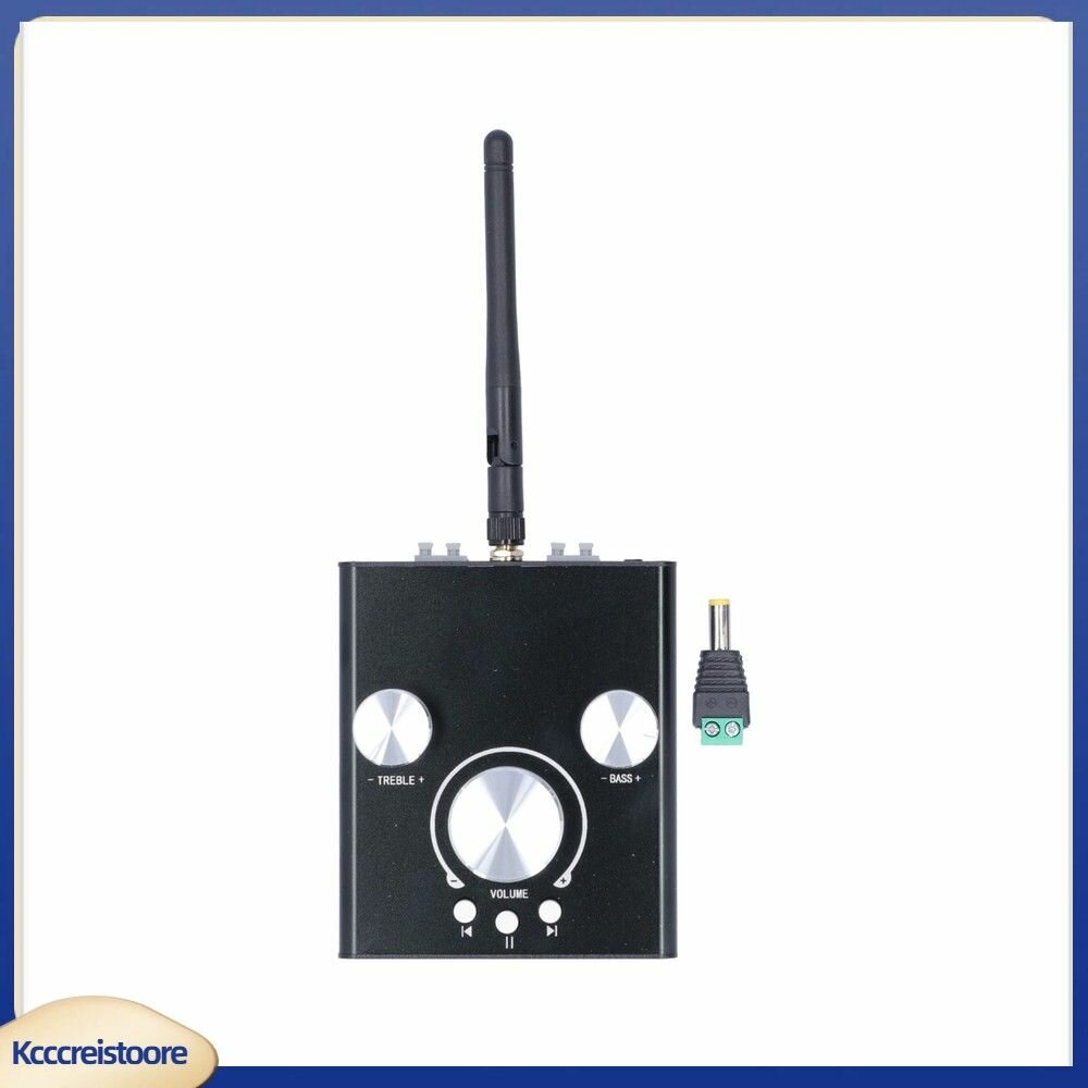 Стерео усилитель звука Bluetooth 5.0, 2 канала, управление высокими/низкими частотами, HiFi