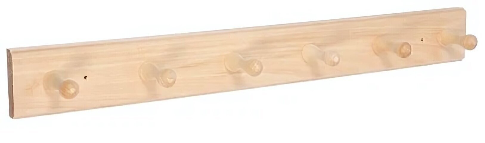 Вешалка для бани 6-рожковая из липы «Банные штучки», 100 см, светлая