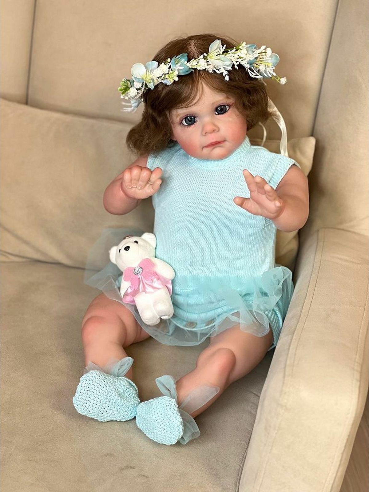 Кукла Реборн мягконабивная 60 см