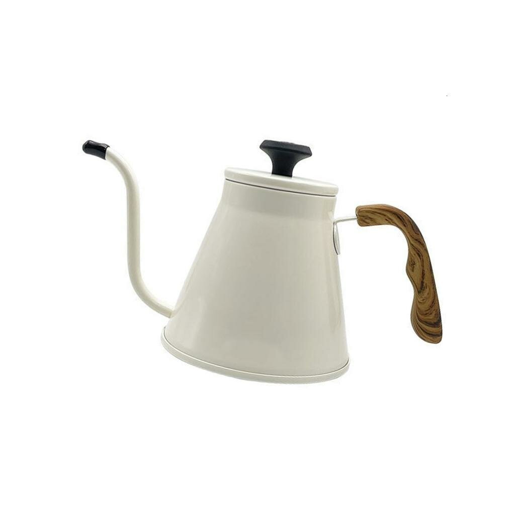 Сталиная гейзерная кофейная кружка 1,2 л с термометром, Белый