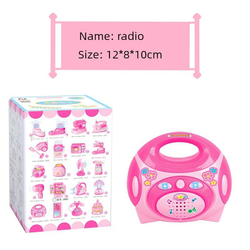 Детская мини-симулятор стиральной машины для девочек, игрушечная бытовая техника для ролевых игр, игрушка-имитация