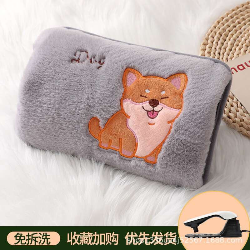 2025 Горячая бутылка с водой, перезаряжаемая, взрывобезопасная, теплая водяная сумка, национальный стандарт, мультяшный плюшевый милый грелка для рук, сумка для грелки, теплая для ребенка