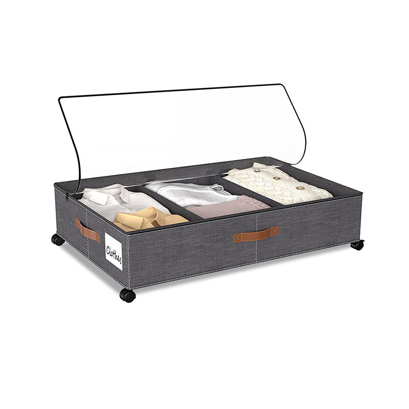 ⭐Складной металлический контейнер для хранения под кроватью, стеллаж для игрушек, одежды, обуви и книг⭐