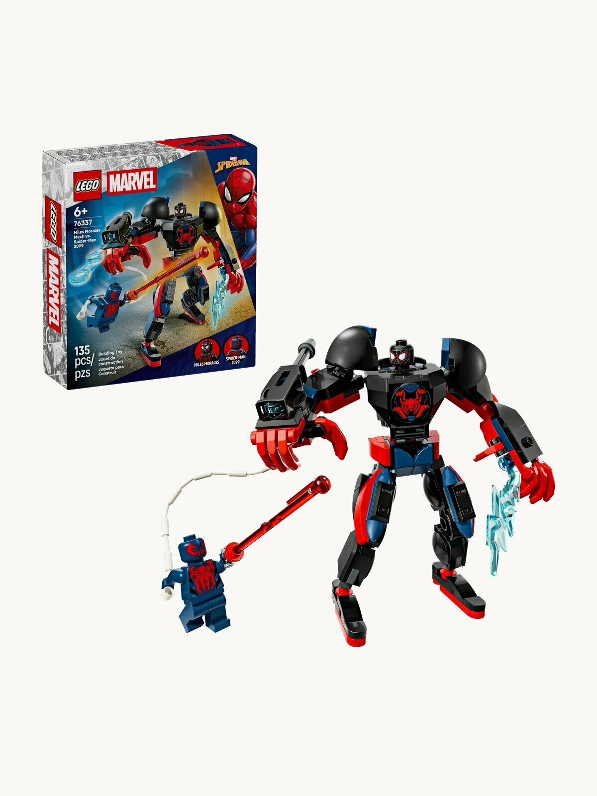 Конструктор LEGO Marvel 76337 Майлз Моралес и Человек-паук 2099, 135 дет.