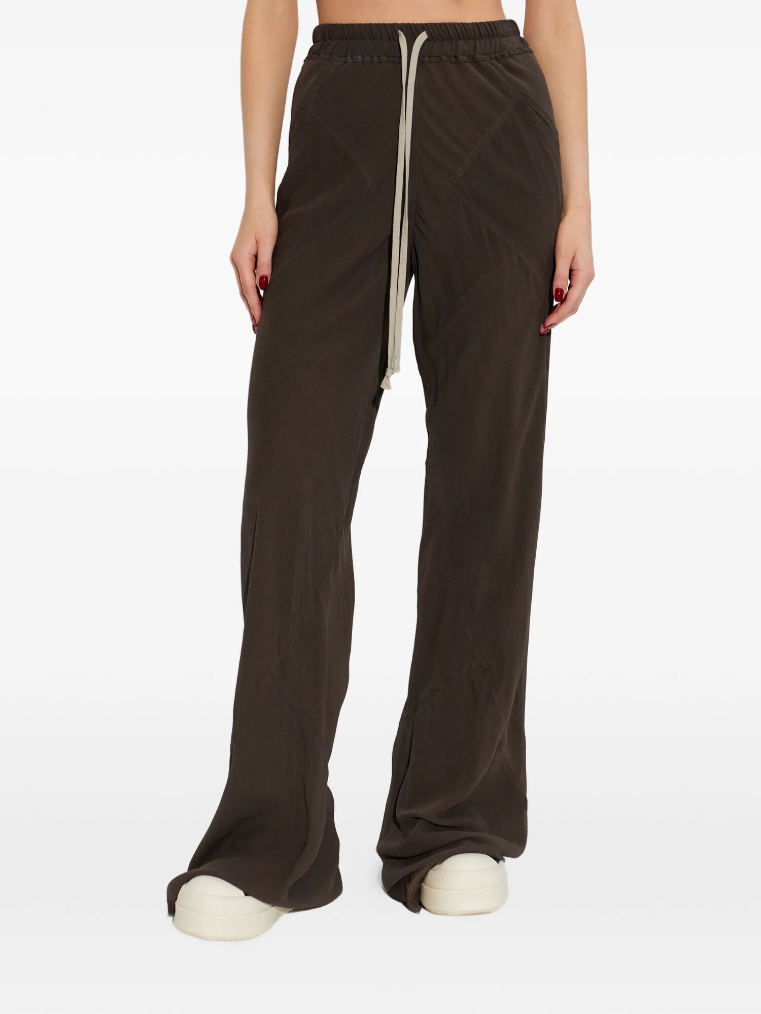 Брюки Rick Owens Drawstring trousers, размер 44, коричневый — фото 1