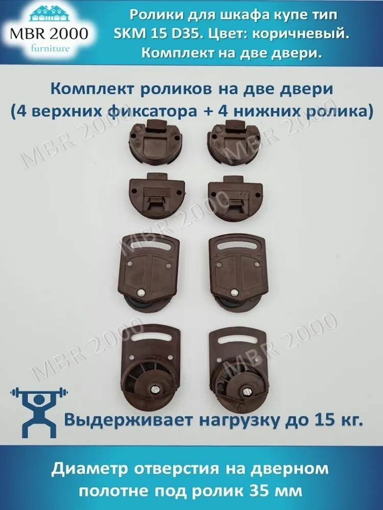 1 комплект фурнитуры для шкафа, 35 мм