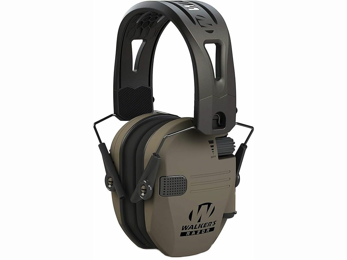 Наушники активные Walkers Razor Slim Tacti-Grip, NRR 23dB, черно-серые