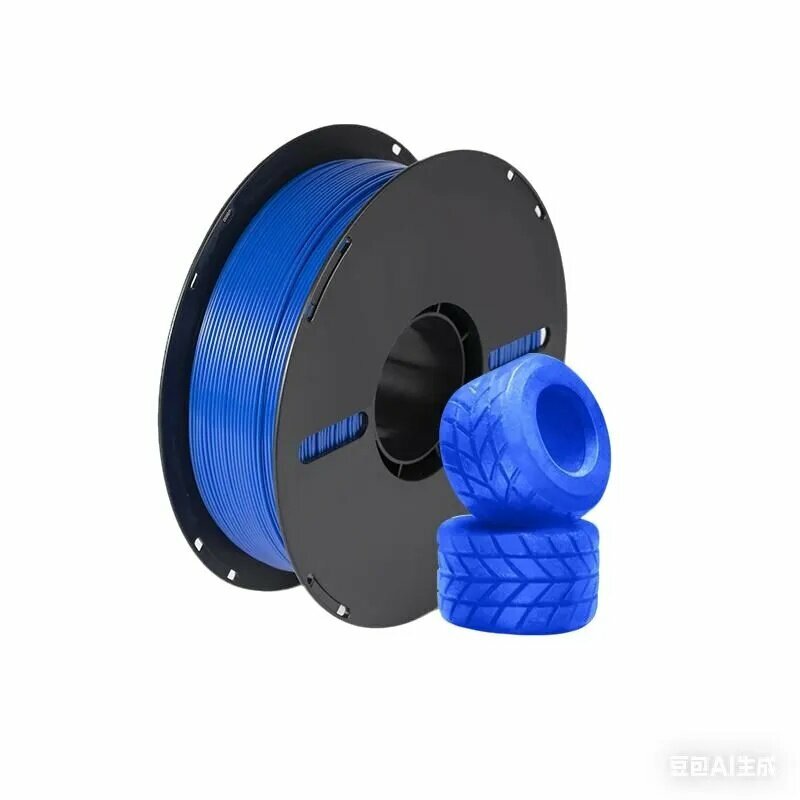 TPU 95A 250г гибкий катушки син(Filament Пруток), Материал tpu для FDM 3d принтеров(Filament Пруток), диаметр 1,75 мм, высококачественный пластиковый материал