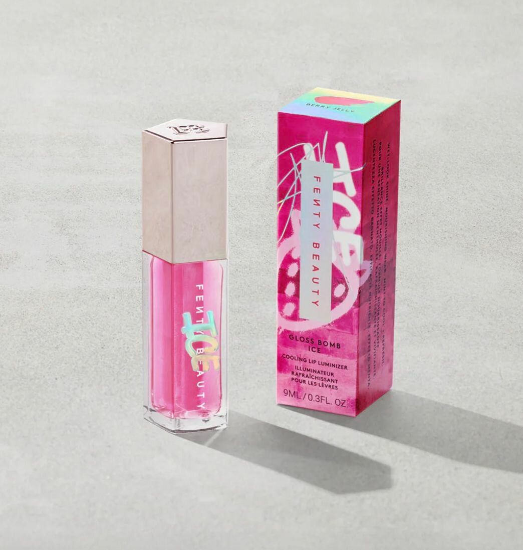 FENTY BEAUTY Блеск для губ с эффектом охлаждения Gloss Bomb ICE cooling lip luminizer BERRY JELLY