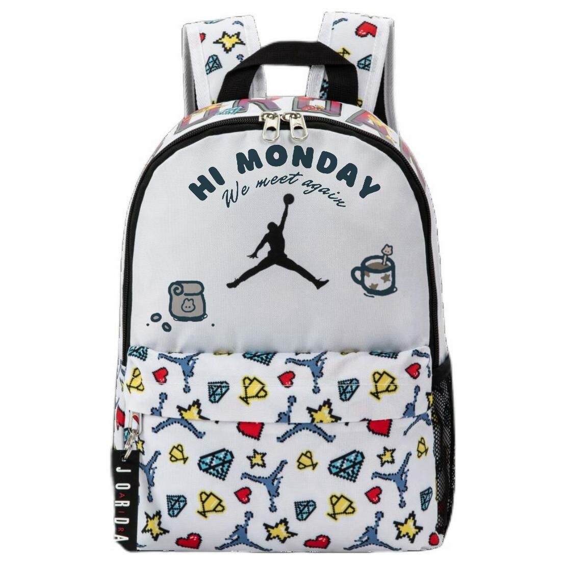 Рюкзак унисекс Jordan Polyester, белый