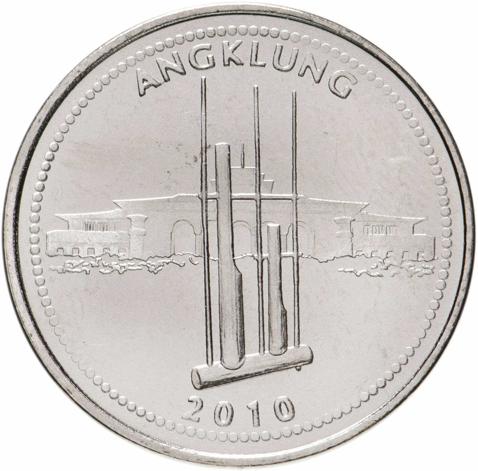 Индонезия 1000 рупий rupiah 2010, Сталь, в сохранности AU-UNC