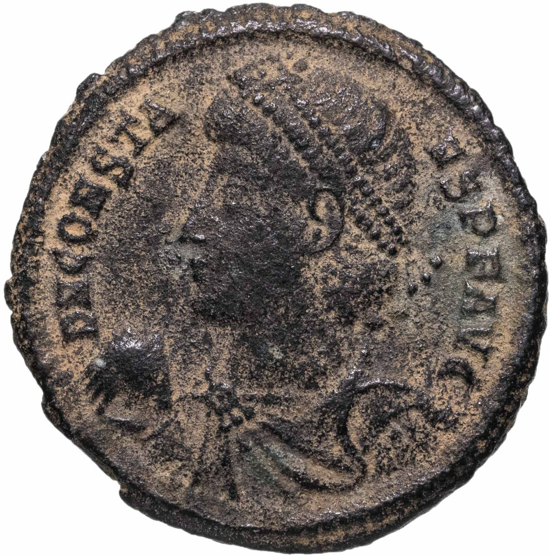 Римская империя, Констант, 337-350 годы, ½ Майорины , Медь, в сохранности VF