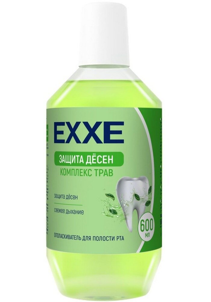 Exxe Защита Десен Ополаскиватель для полости рта "комплекс трав" 600 мл.