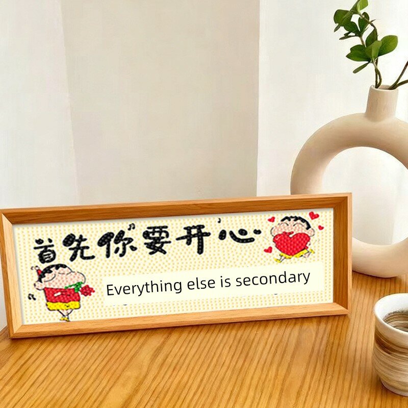 Алмазная мозаика: Линейный рисунок щенка, Алмазная мозаика «Креяон Шин-чан», Алмазная мозаика DIY ручной работы,