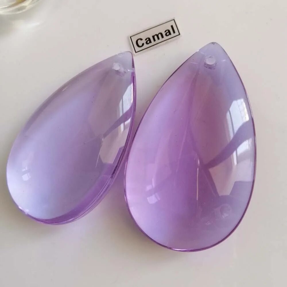 Camal, 8 шт, 50 мм, разноцветные призмы в форме капли воды для освещения люстры, Ловец Солнца, украшение, освещение, декор для домашней комнаты