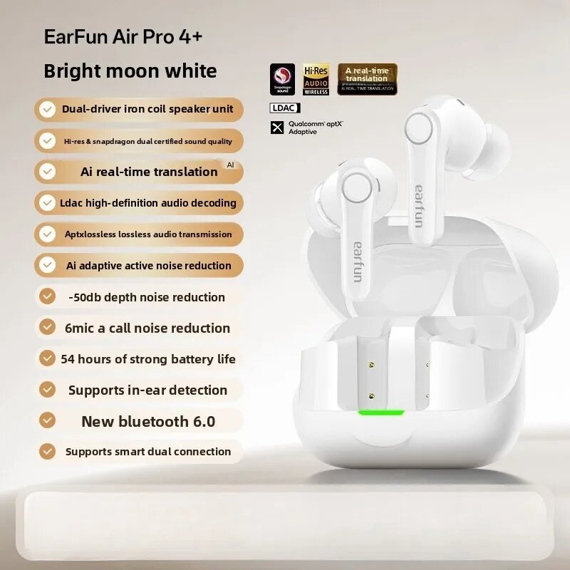 EarFun Air Pro 4+ White беспроводные наушники