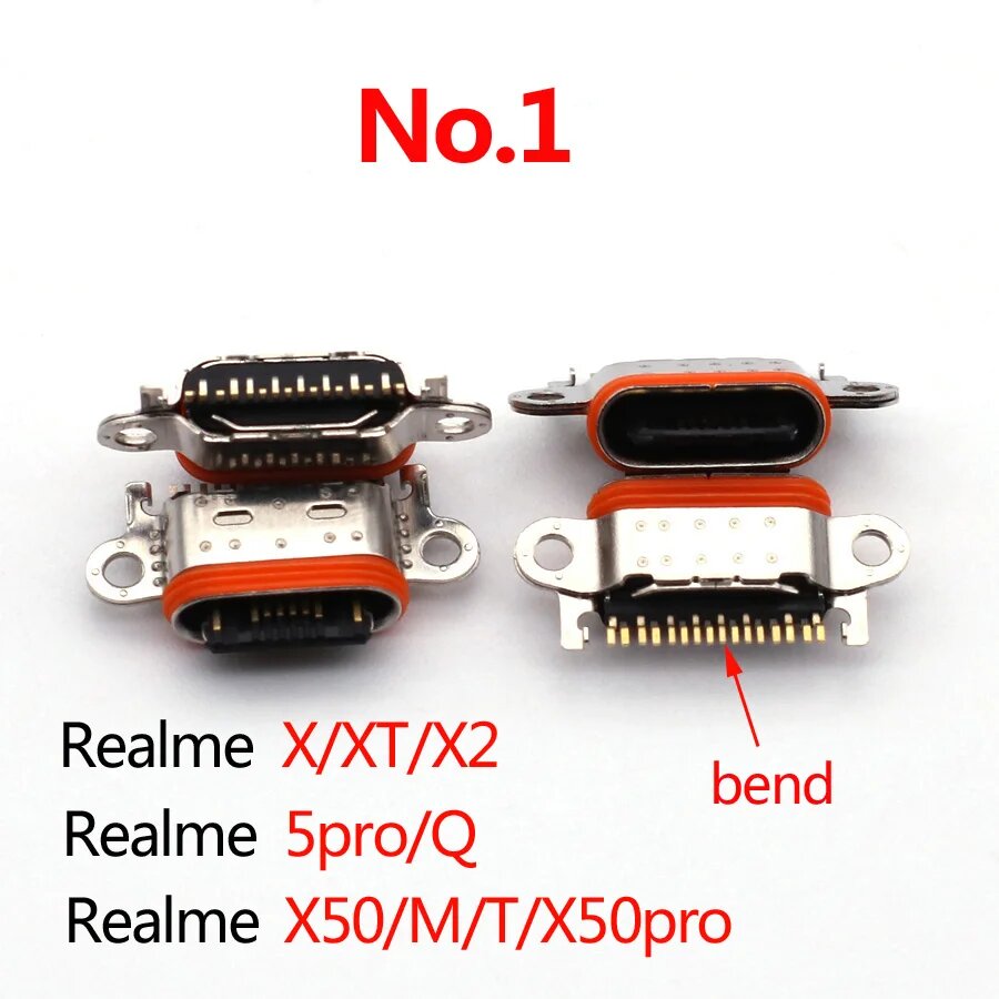 5-20 шт. 16-контактный USB-разъем типа c, разъем для зарядки, док-станция для Realme No.1 10PCS