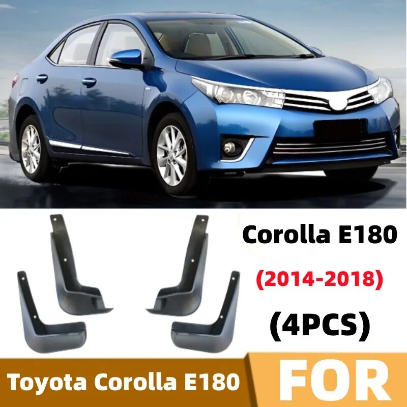 Брызговики Для Toyota Corolla E170 E180 2014-2018, Передние И Задние, Водонепроницаемые, С Защитой От Соли, С Болтами