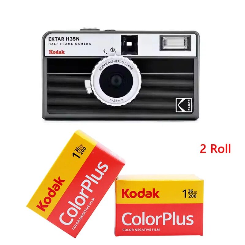 Фотоаппарат Kodak Ektar H35N полукадровая 35 мм H35N Black 2 film