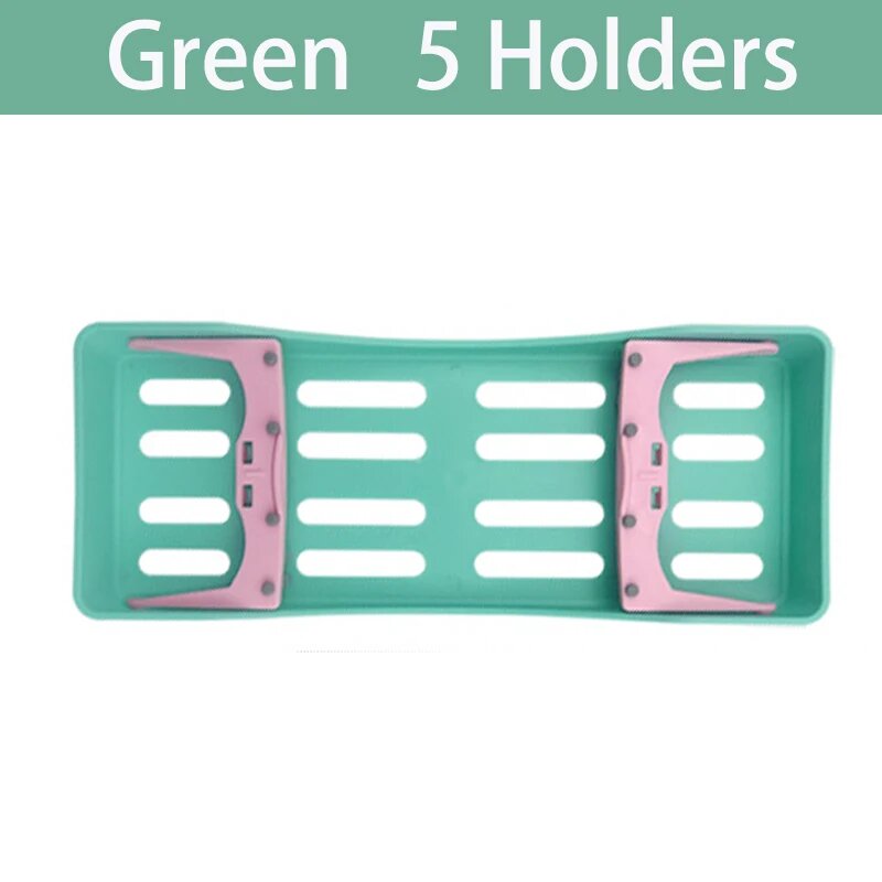 Стоматологическая дезинфекционная коробка Bonito-Dent, Green 5 holers