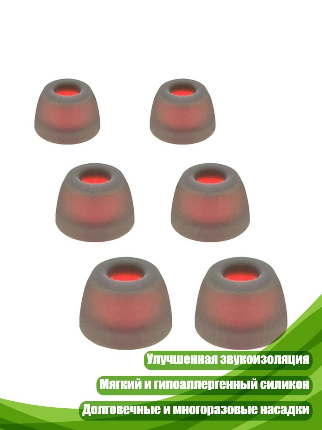 Силиконовые амбушюры для наушников, Черный