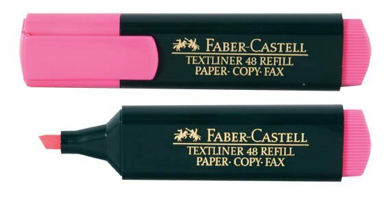 Текстовыделитель Faber-Castell, розовый