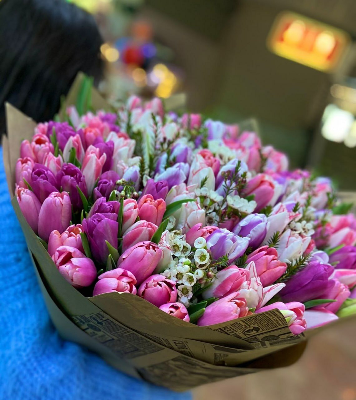 Букет из тюльпанов