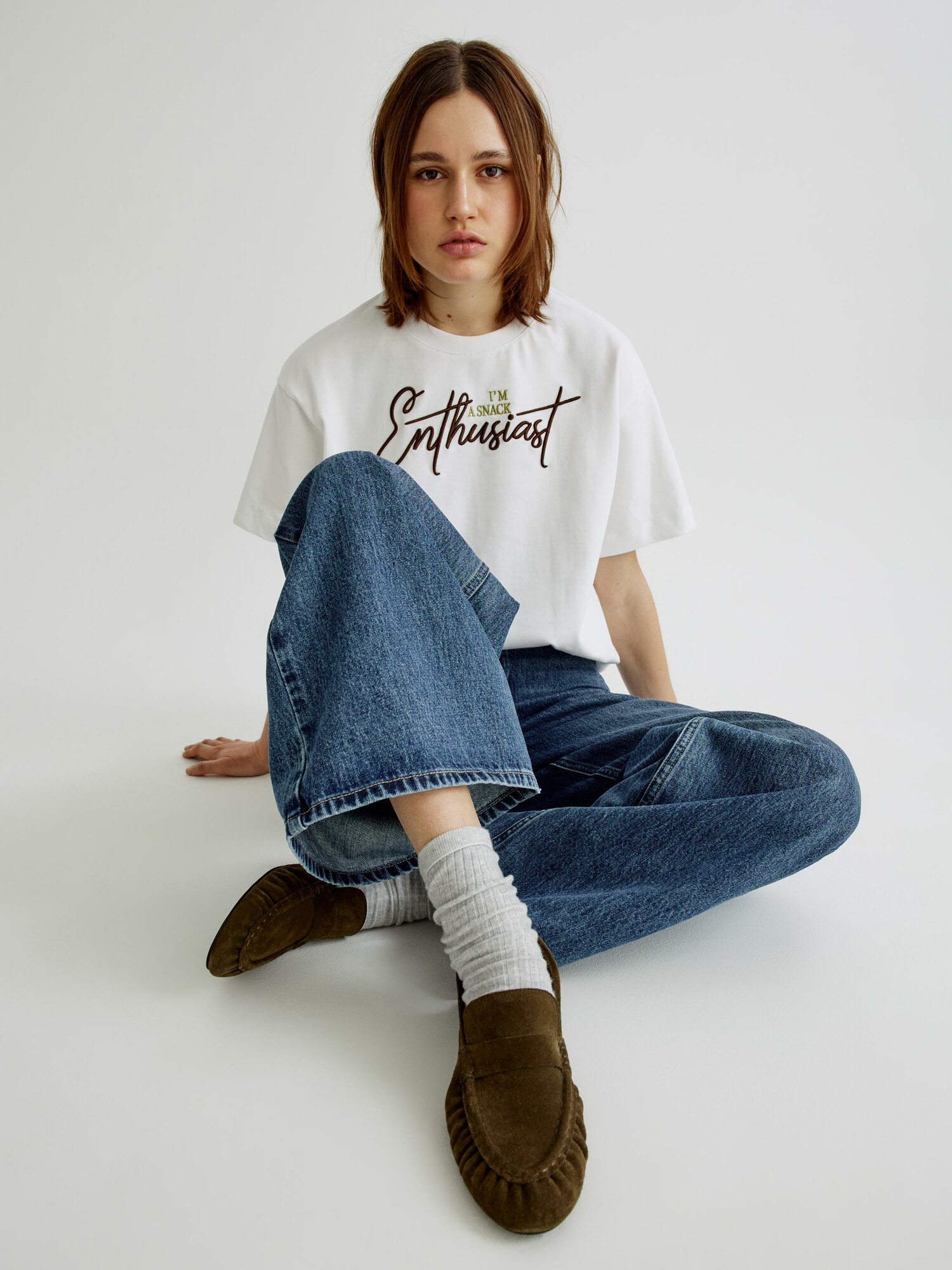 Джинсы клеш 