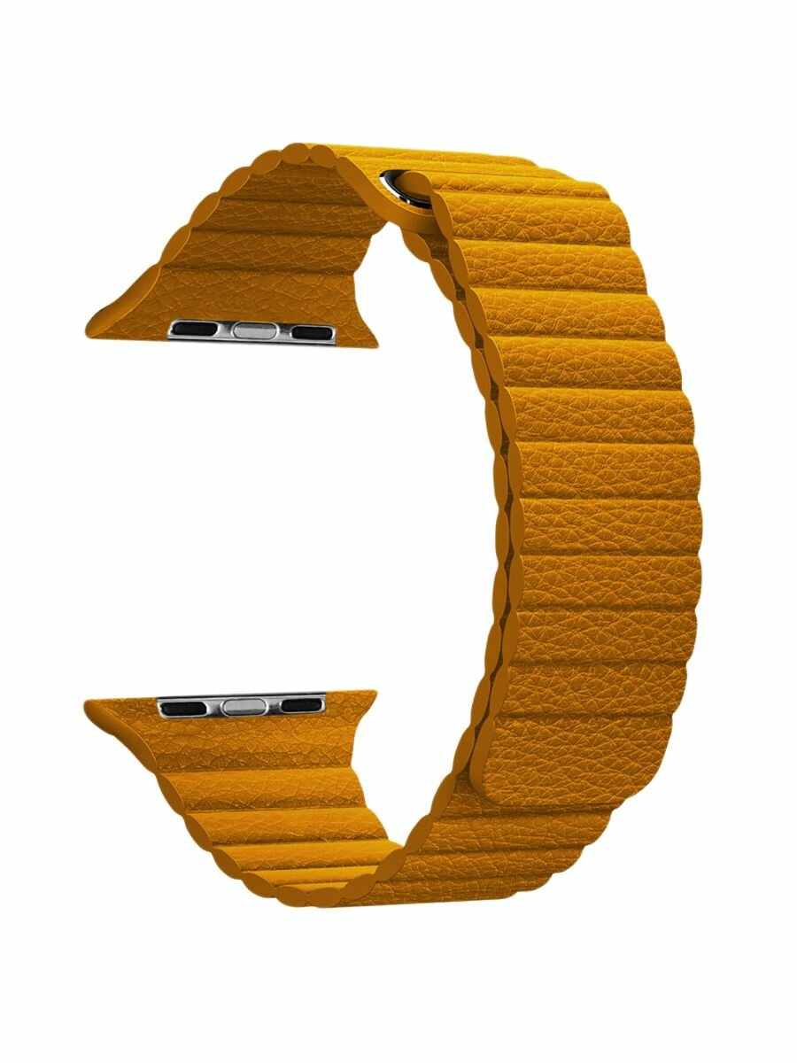 Кожаный ремешок Caweon Propus для Apple Watch 44/45/46/49 мм DSP-01-42-CP Yellow