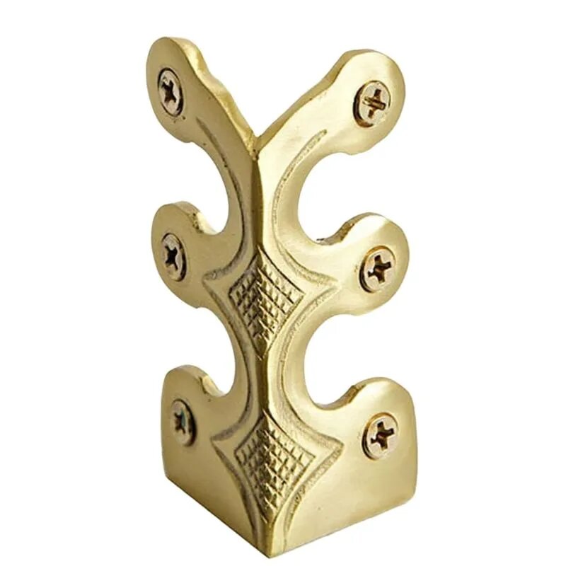 (1шт) Металлический угловой щиток, линия плинтуса, угловой щиток-золотой