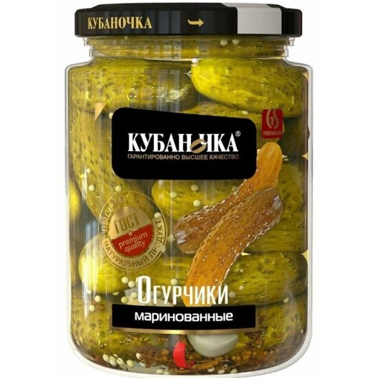 Огурчики Кубаночка маринованные 720 г