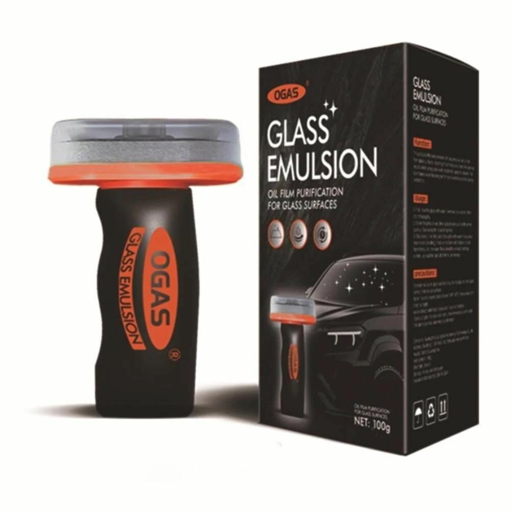 Щетка для чистки автомобиля с пастой для удаления масляной пленки, подходит для лобовых стекол.100ml