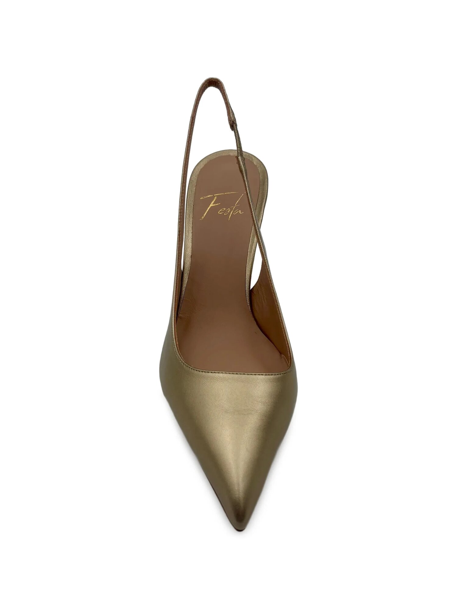 Туфли Roberto Festa Slingback-strap pumps, размер 39, gold — фото 1