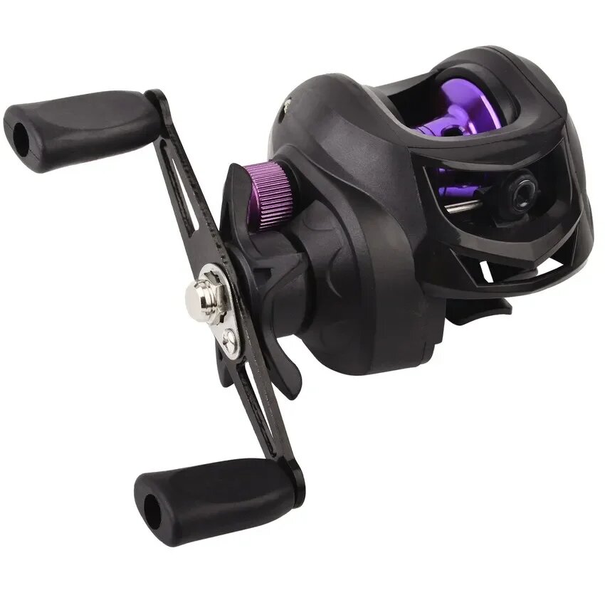 Рыболовная катушка Pesca 7,2:1 Фиолетовый, Левая рука, Purple Black