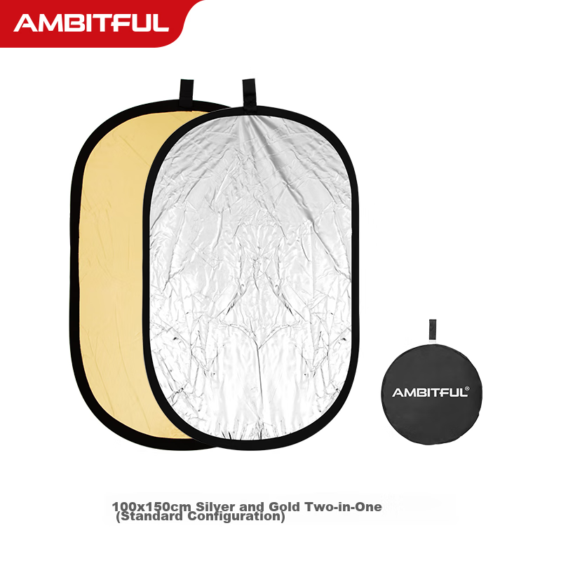 AMBITFUL 100x150 см двусторонний золотой и серебряный отражающий мягкий свет для фотосъемки Цвет：Золотой и серебряный