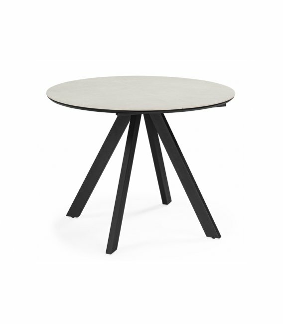Керамический стол Танжер 90 carmen light gray / черный 9664951